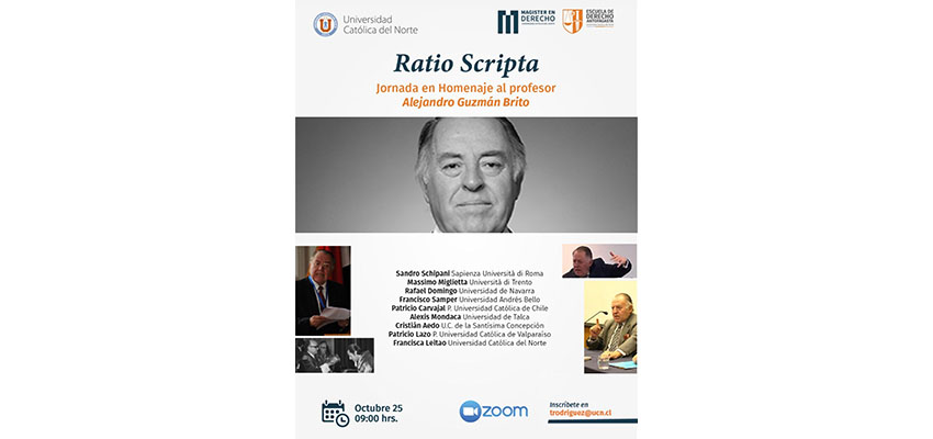 Jornada de homenaje al profesor Alejandro Guzmán Brito - Universidad ...